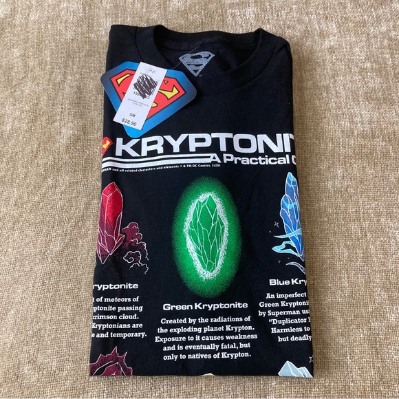 Warner Bros. | Shirts | Warner Bros Superman Kryptonite Class Tee Size ...